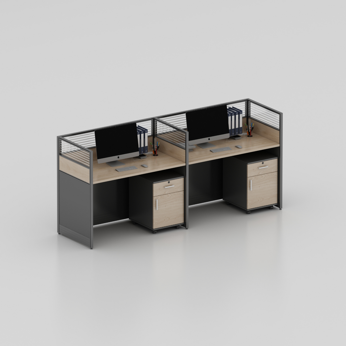 Stance Level 2-Staff Side by Side Office Workstation — stancephilippines