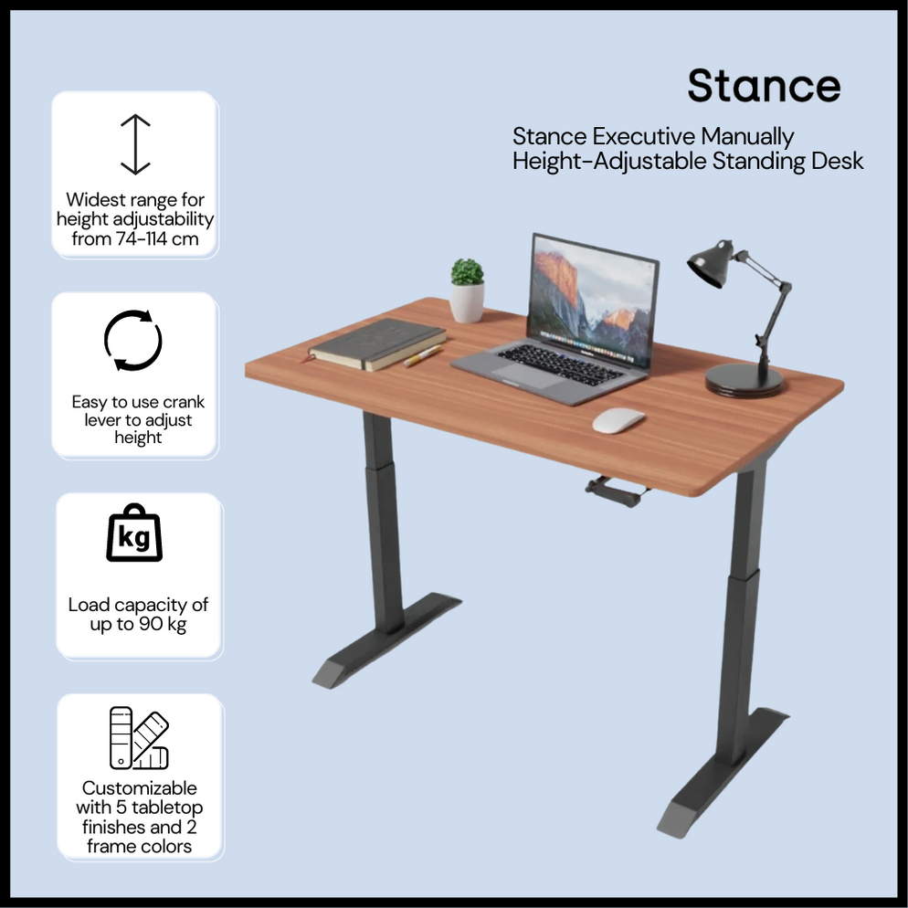 Stance Executive Manually Height-Adjustable Standing Desk ...